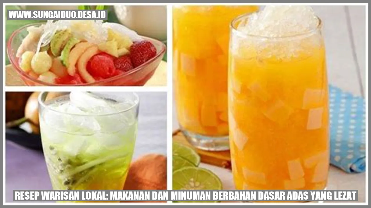 Resep Warisan Lokal: Makanan dan Minuman Berbahan Dasar Adas yang Lezat ... Resep Warisan Lokal: Makanan dan Minuman Berbahan Dasar Adas yang Lezat ...